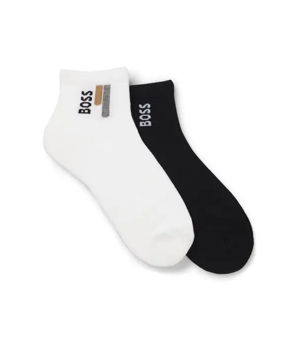 BOSS Two-pack Of Quarter-length Socks With Logo