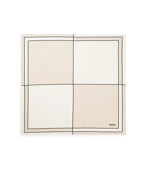 BOSS Silk Scarf - Light Beige