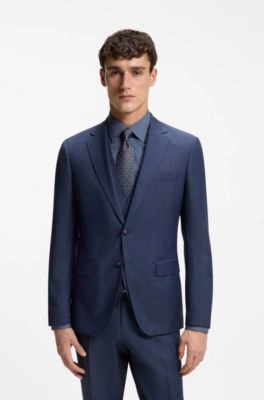 BOSS Jacquard Tie - Dark Blue