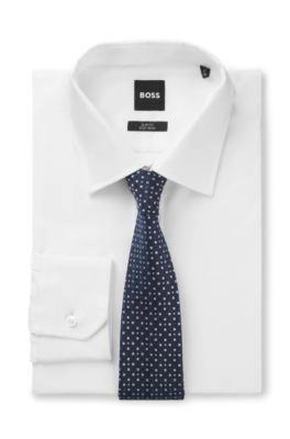 BOSS Jacquard Tie - Dark Blue