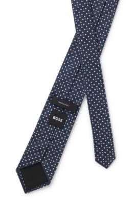 BOSS Jacquard Tie - Dark Blue