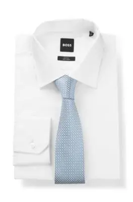 BOSS Jacquard Tie - Light Blue