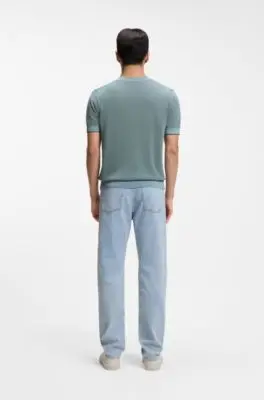BOSS Silk-cotton Structured Knit Sweater