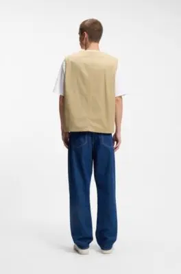 Hugo Relaxed-fit Mercerized Cotton Gilet