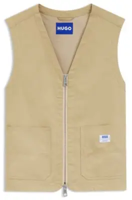 Hugo Relaxed-fit Mercerized Cotton Gilet