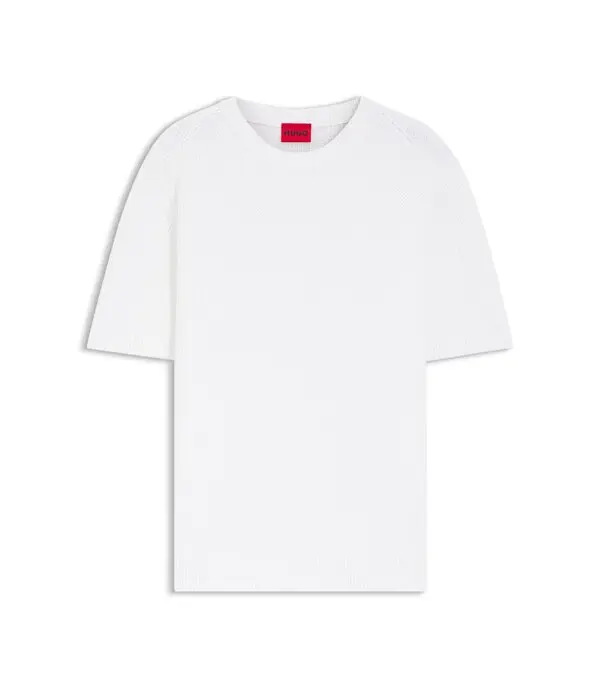 Hugo Waffle-knit Cotton Sweater