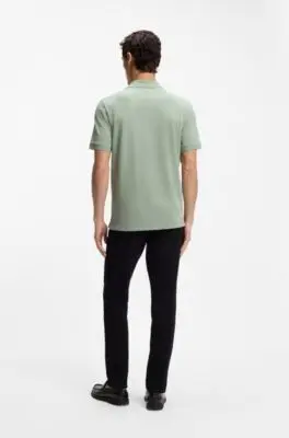 BOSS Pallas Cotton Polo Shirt - Light Green