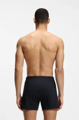 BOSS Two-pack Of Boxer Shorts In Stretch Cotton - Patterned