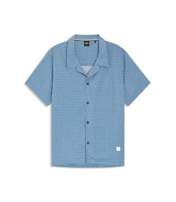 BOSS Regular-fit Shirt With All-over Print