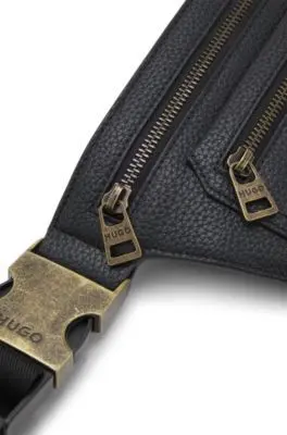 Hugo Grained Belt Bag With Antique Gold Hardware