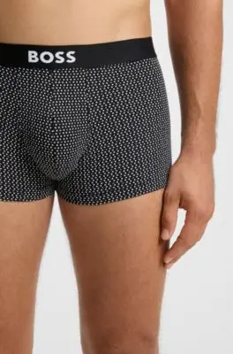 BOSS One Three-pack Of Trunks In Stretch Cotton - Light Beige