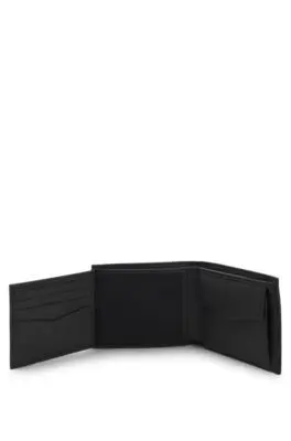 BOSS Trifold Wallet With Monogram Pattern