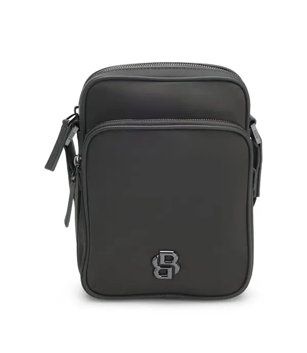 BOSS Reporter Bag With Double B Monogram - Grey
