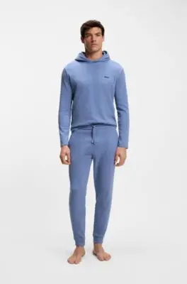 BOSS Cotton-blend Waffle Pajama Hoodie