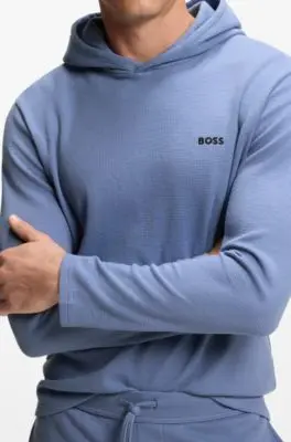 BOSS Cotton-blend Waffle Pajama Hoodie