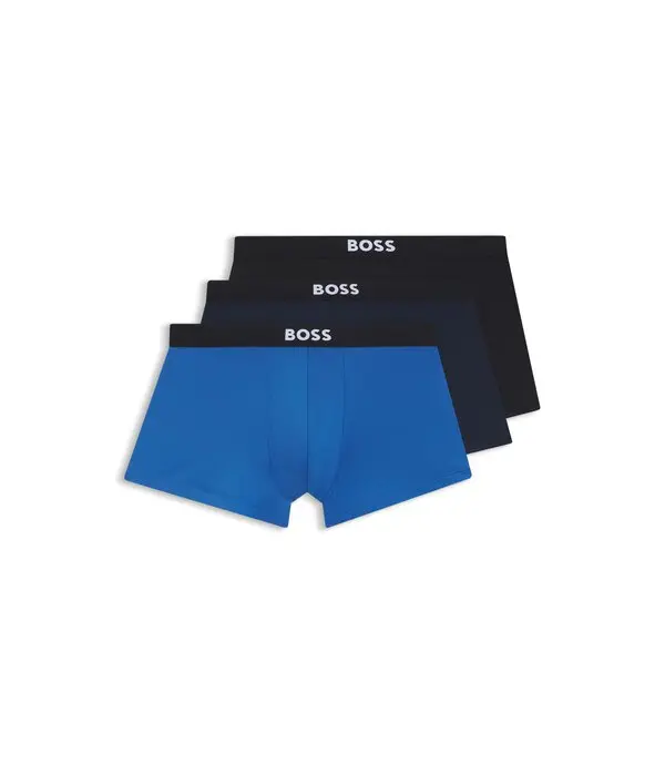 BOSS Three-pack Of Stretch-microfibre Trunks - Patterned
