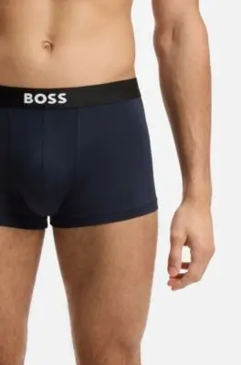 BOSS Three-pack Of Stretch-microfibre Trunks - Patterned