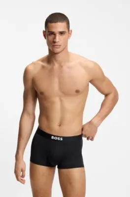 BOSS Three-pack Of Stretch-microfibre Trunks - Patterned