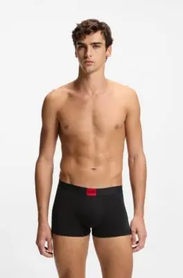 Hugo Three-pack Of Stretch-cotton Trunks