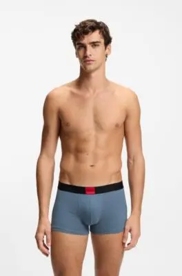 Hugo Three-pack Of Stretch-cotton Trunks