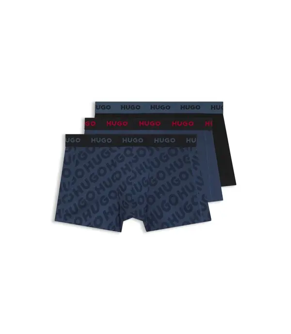Hugo 3-pack Trunks - Light Blue