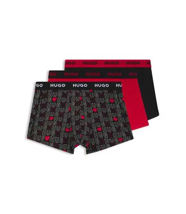Hugo 3-pack Trunks - Patterned