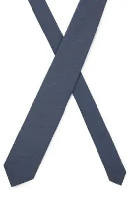 BOSS Jacquard Pattern Tie - Light Blue