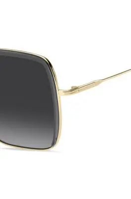 BOSS Sunglasses With Gold-tone Metal