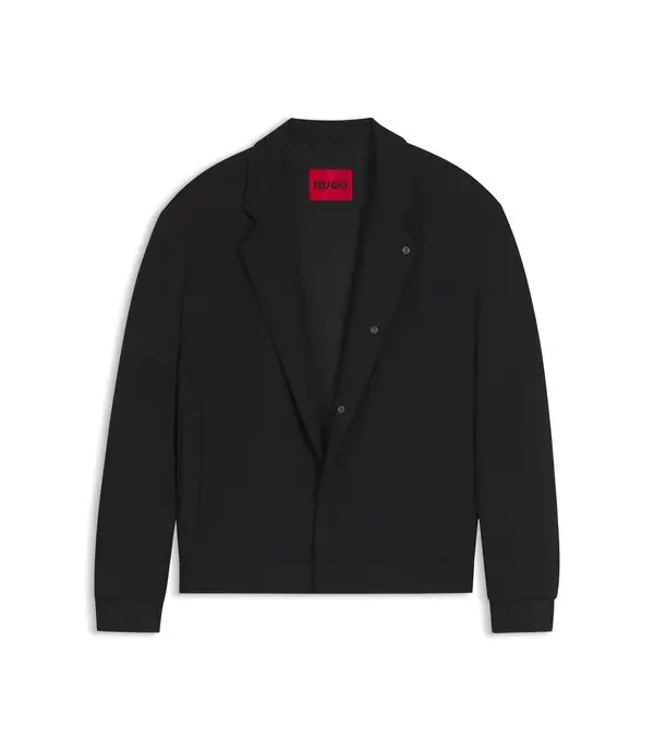 Hugo Slim-fit Jacket In Cotton-blend Jersey