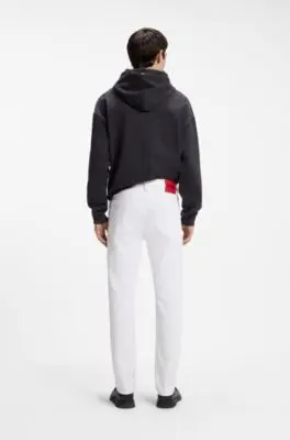 Hugo Slim-fit Jeans In Stretch Denim - White