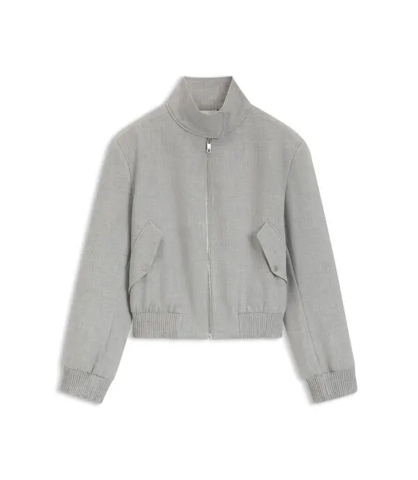 BOSS Bomber Jacket In Stretch Twill