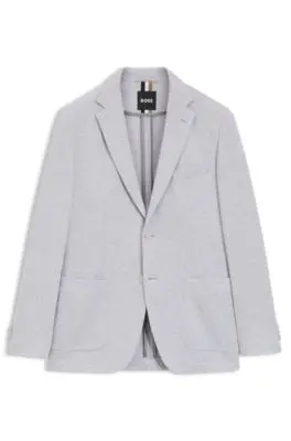BOSS Herringbone Regular-fit Jacket