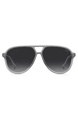 Hugo Double-bridge Aviator Sunglasses