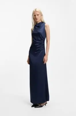 Hugo Gathered-detail Maxi Dress