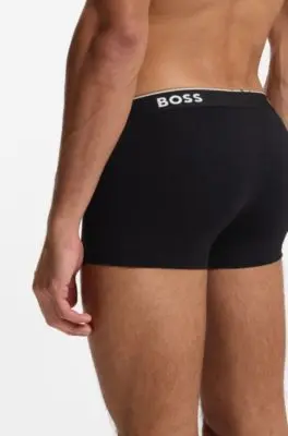 BOSS Stretch-cotton Trunks With Repeating Logos - Assorted Pre Pack