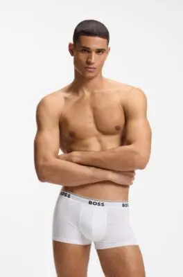 BOSS Stretch-cotton Trunks With Repeating Logos - Assorted Pre Pack