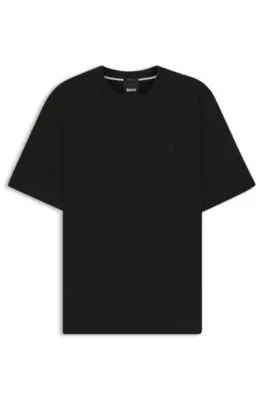 BOSS Mercerised-cotton T-shirt With Double B Monogram