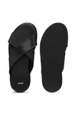 BOSS Slides With Patterned Straps