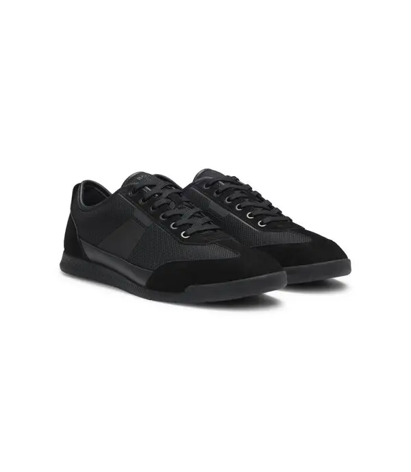 BOSS Mesh Detail Trainers - Black