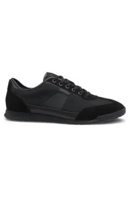BOSS Mesh Detail Trainers - Black