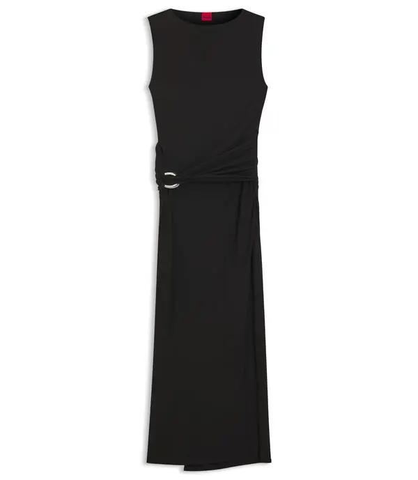 Hugo Buckle-detail Wrap Dress