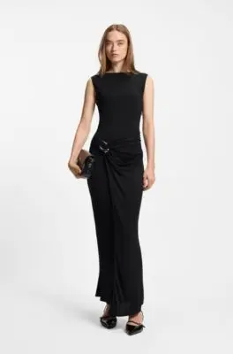 Hugo Buckle-detail Wrap Dress