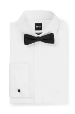 BOSS Italian-made Silk-jacquard Pre-tied Bow Tie