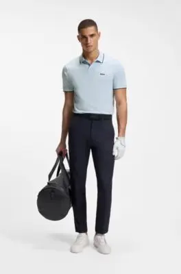 BOSS Slim-fit Polo Shirt With Contrast-stripe Details