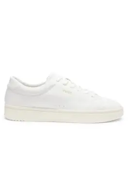 Hugo Nappa-leather Trainers With Logo - White