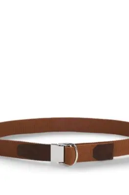 BOSS By Beckham Tape Belt With Nubuck Trims