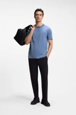 BOSS Cotton T-shirt With Logo Crew Neck