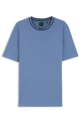 BOSS Cotton T-shirt With Logo Crew Neck