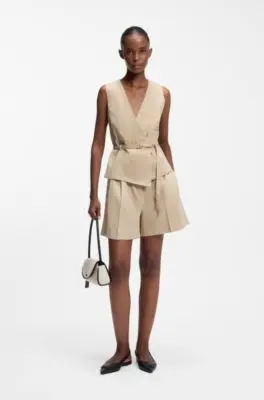 Hugo Regular-fit Vest With Belt