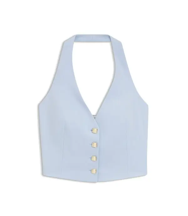 Hugo Slim-fit Halterneck Waistcoat